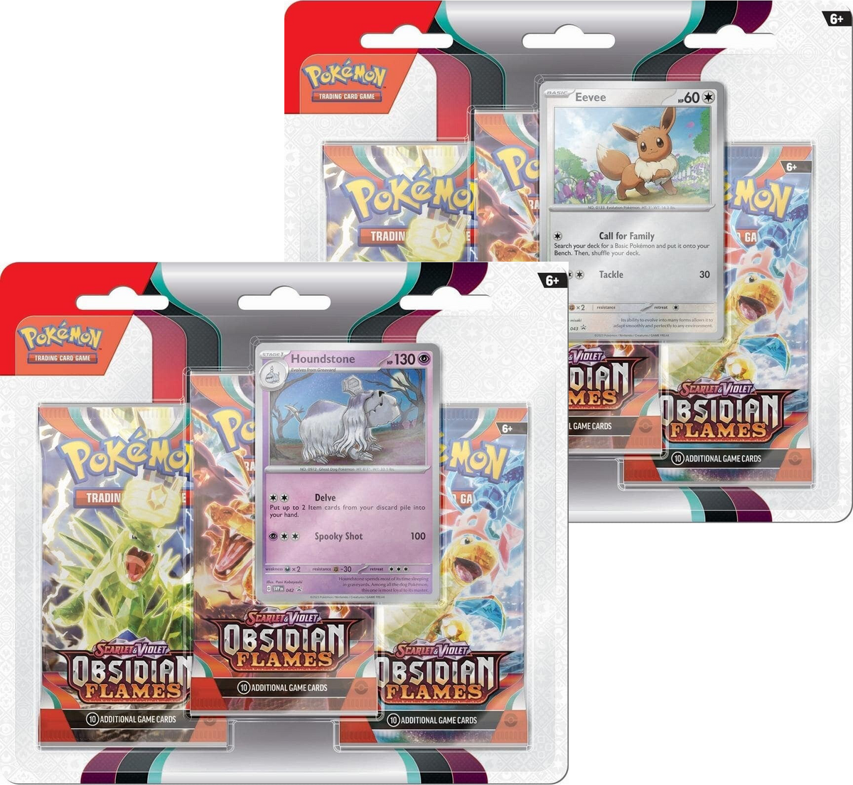 Pokemon Obsidian Flames 3 Pack Blister Set of 2 – 763 Collectibles