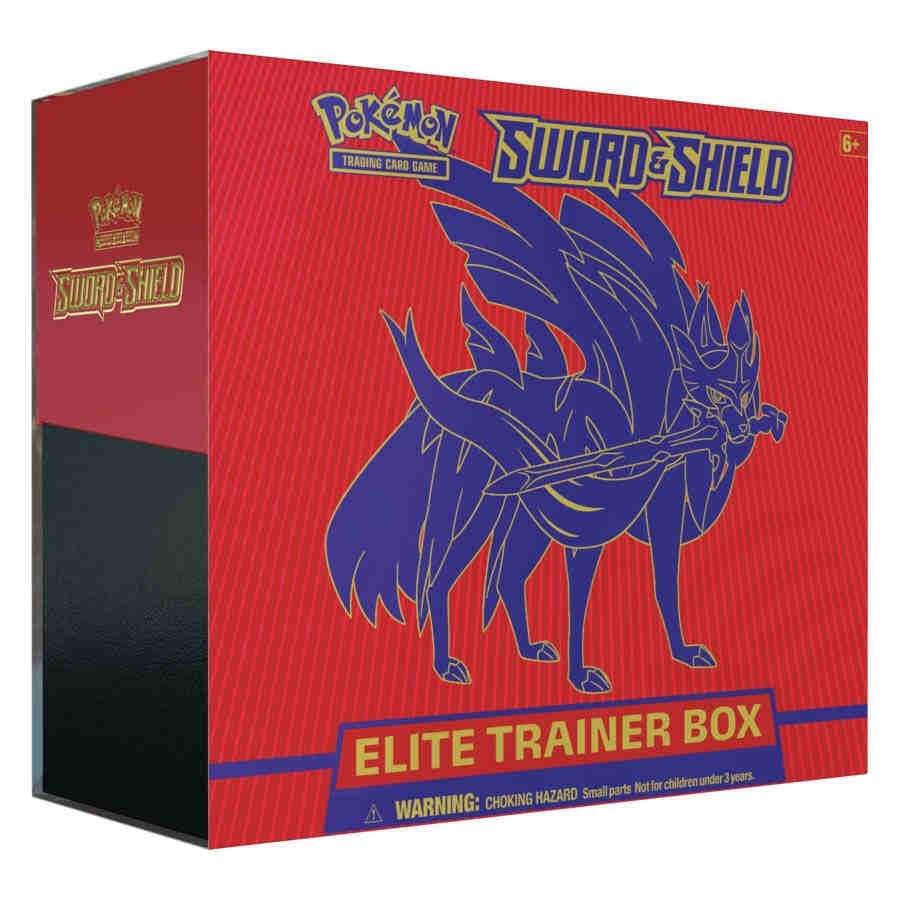 Pokemon Sword & Shield Elite Trainer Box (Zacian) **pokeball wrap ...